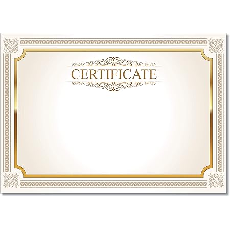 Prestige A4 Certificate Paper - Print Your own Certificates - 160gsm ...