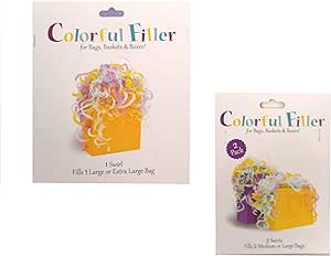 Amazon.com: Set of 1 Large and 2 Medium Pastel Colorful Filler Tissue ...