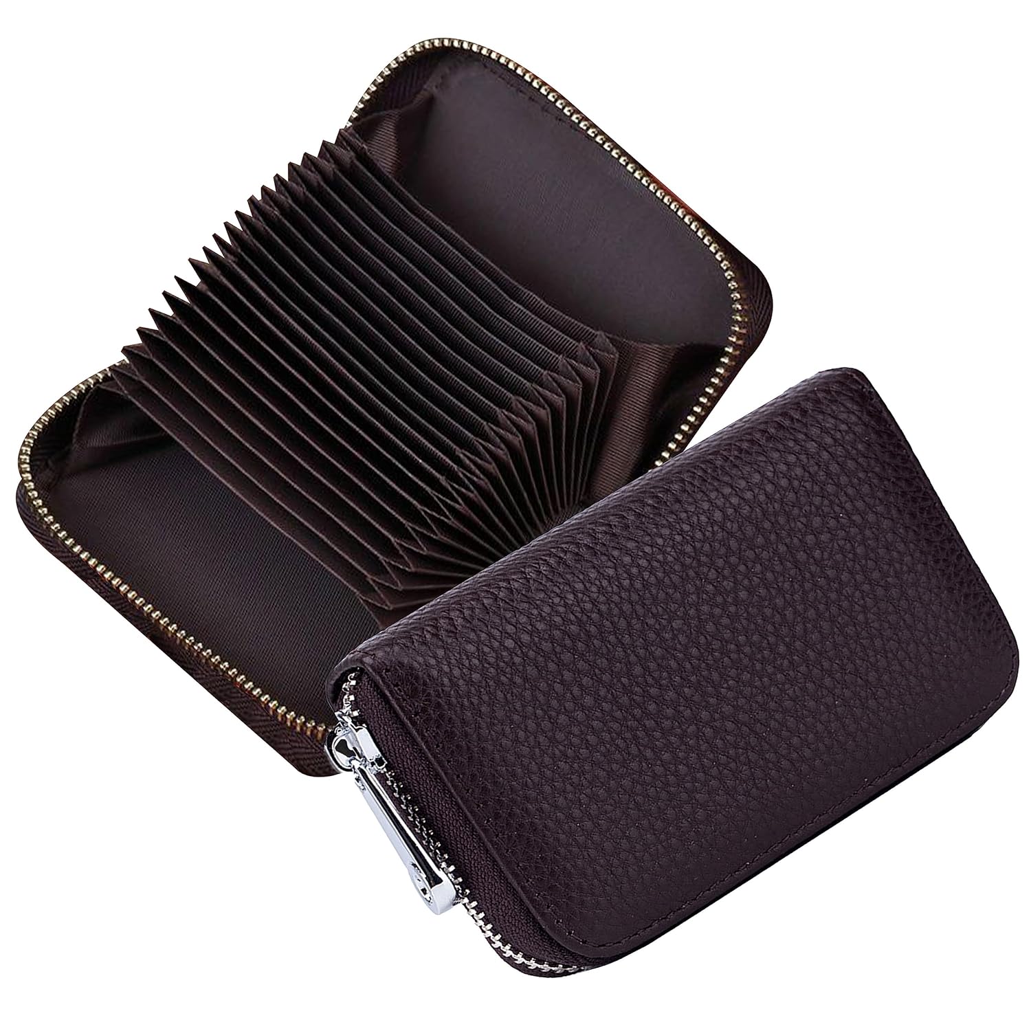 Buy Kraptick 12 Slots Horizontal RFID Leather Wallet for Credit, Debit ...