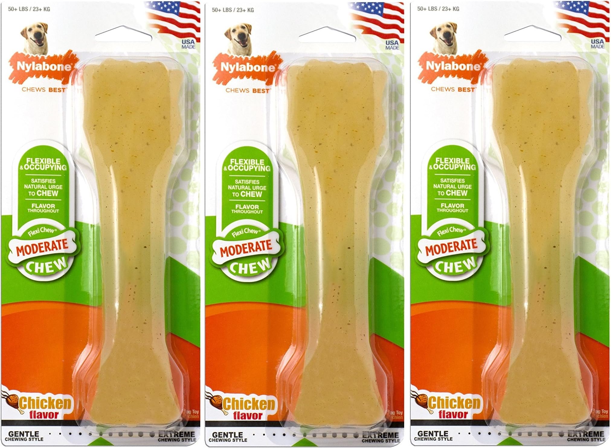 Pet Supplies : Nylabone 12 Pack of Dura Chew Power Chews, Regular ...