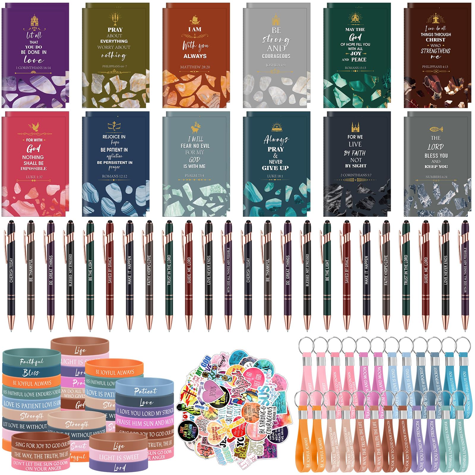 Snapklik.com : Yeaqee 146 Pcs Christian Gifts Set Bulk Include 24 Bible ...