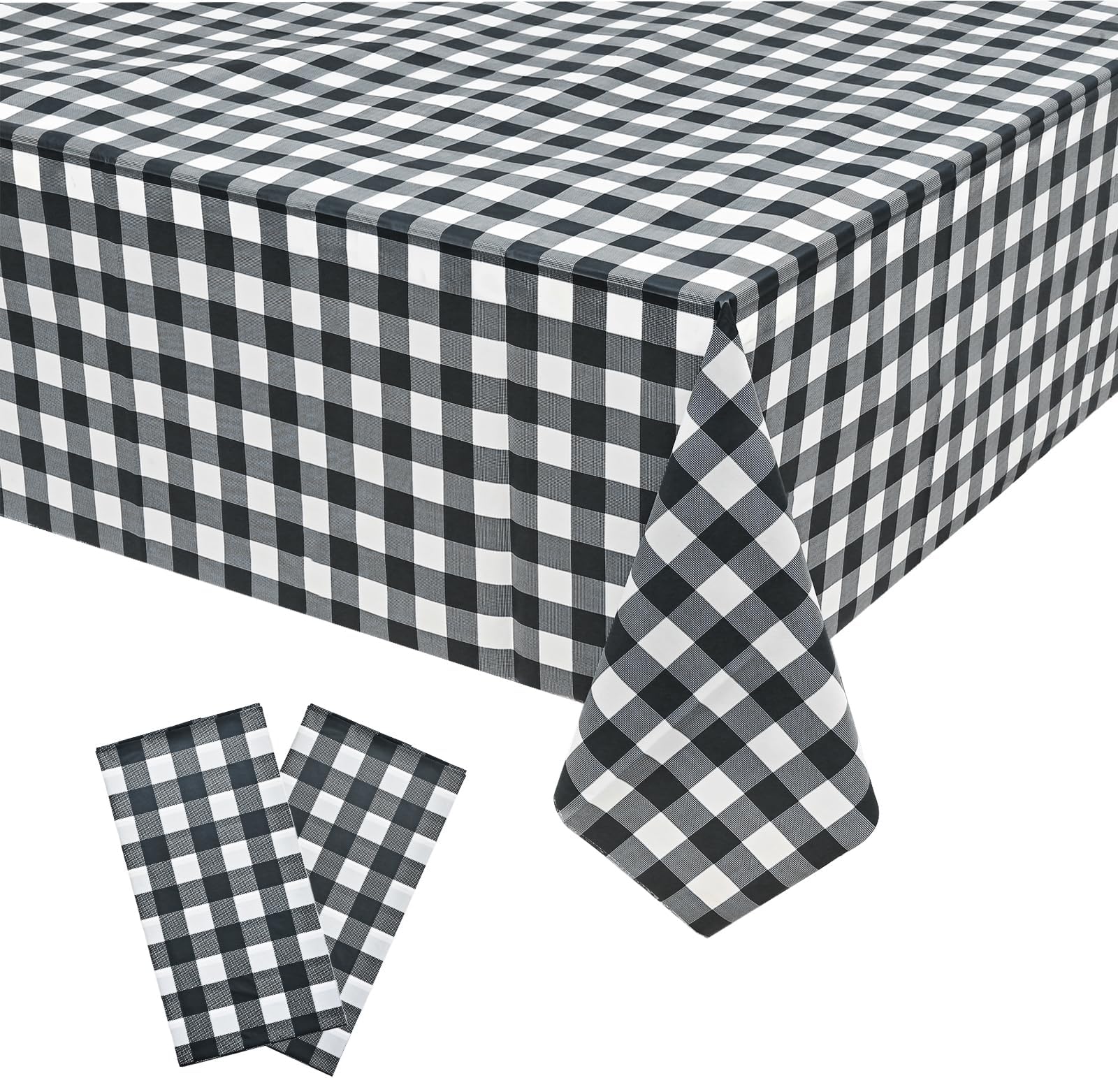 Amazon.com: Oigco 3 Pack Black and White Checkered Tablecloths Race Car ...