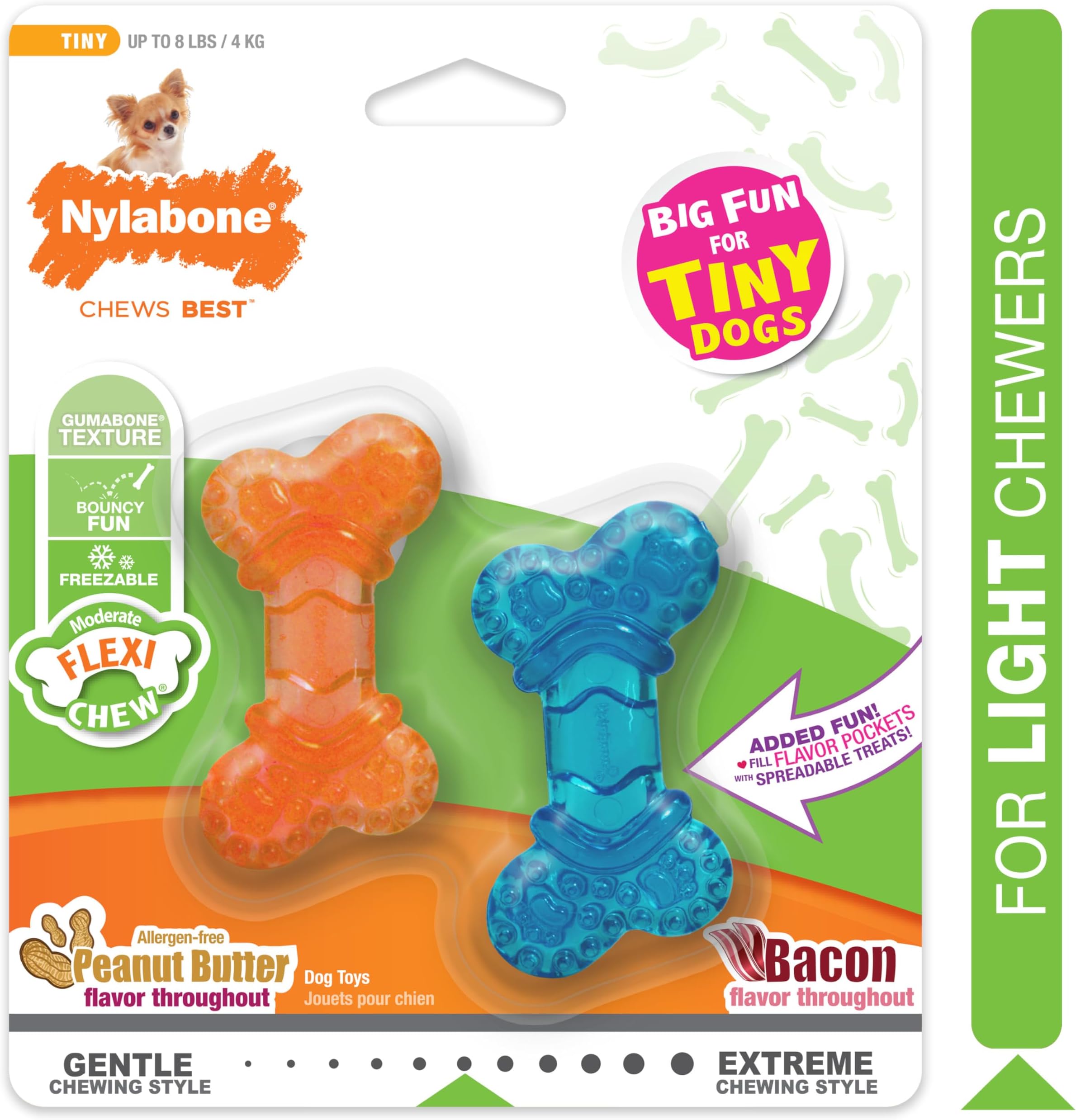 Nylabone Just For Puppies Starter Kit Bone Puppy Dog Chew Toys : Amazon ...