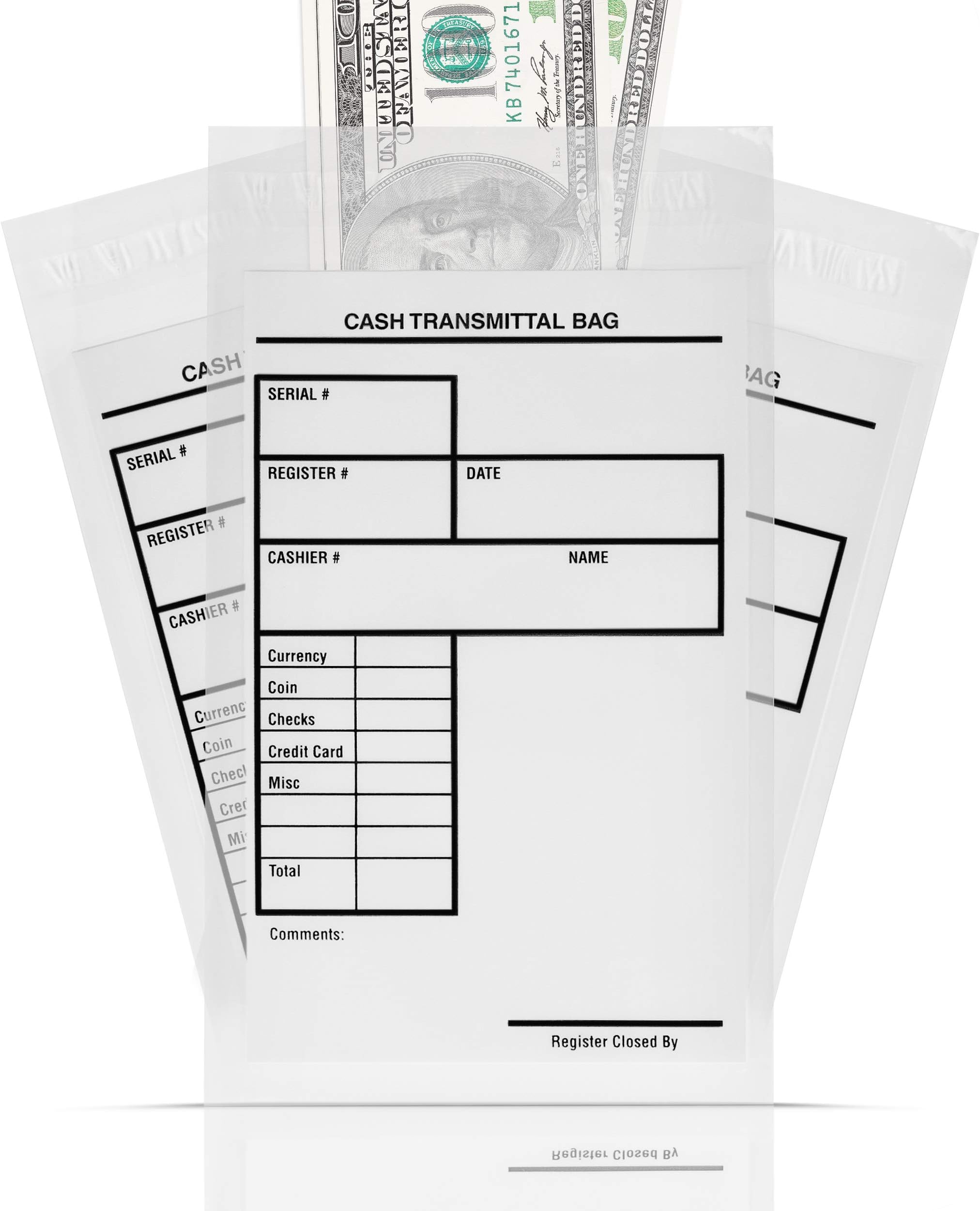 Amazon.com: Bank deposit bags plastic,Money bag for cash,Bank bag,Cash ...