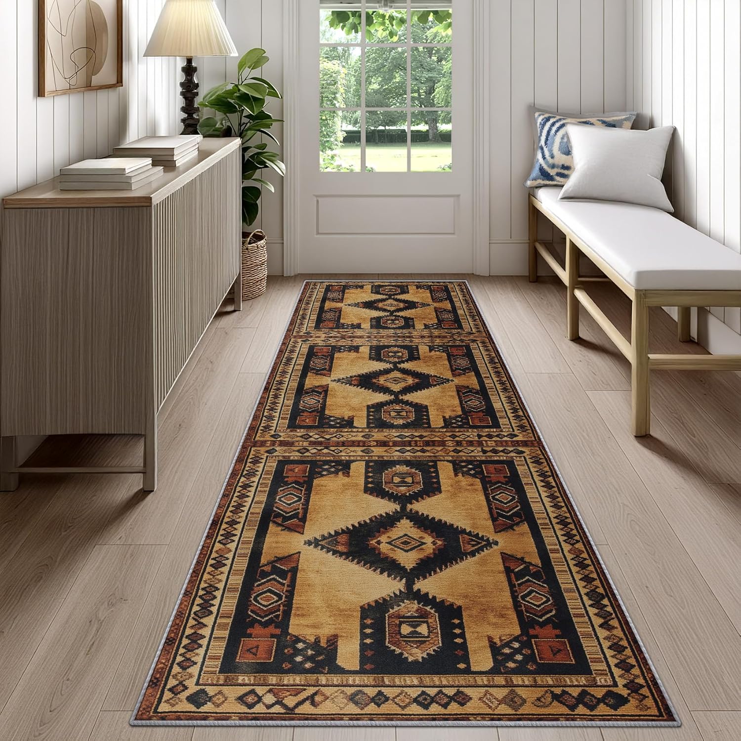 Amazon.com: NyxtMazdic Native American Runner Rug for Hallway - 2x4 ...