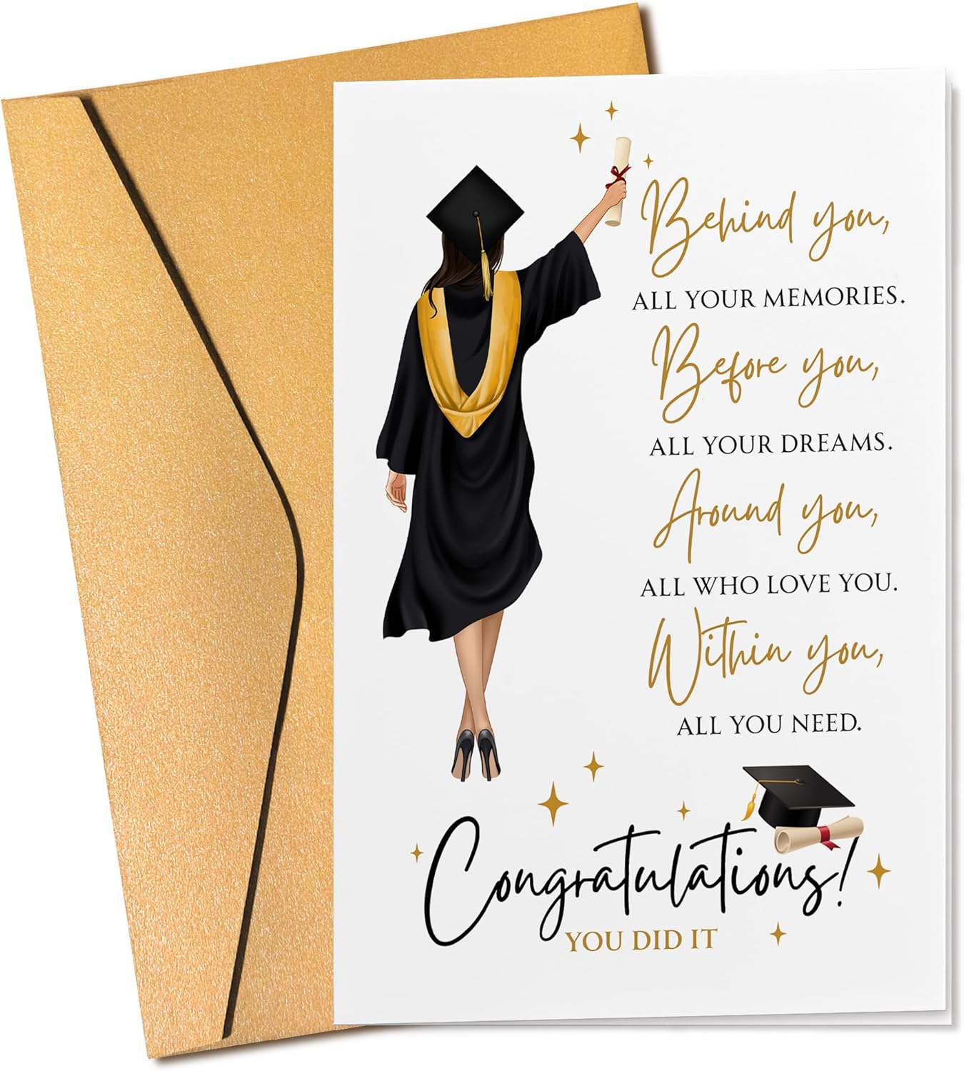 Amazon.com: MENANA Graduation Card - College High School Graduation ...