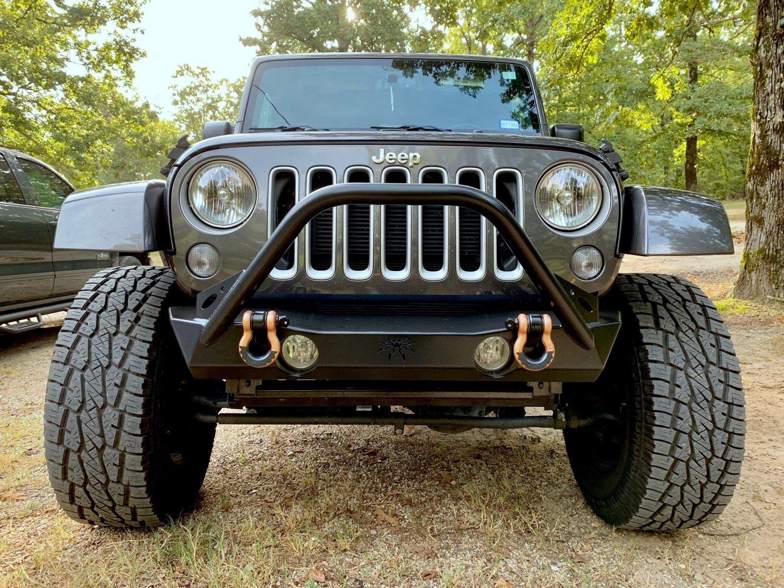 Amazon.com: Poison Spyder 17-59-010DBP1 Jk Lite Bmpr Bbar & Tabs Black ...