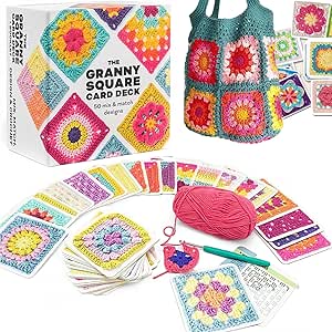 Amazon.com: The Granny Square Card Deck - 50 Mix & Match Designs ...