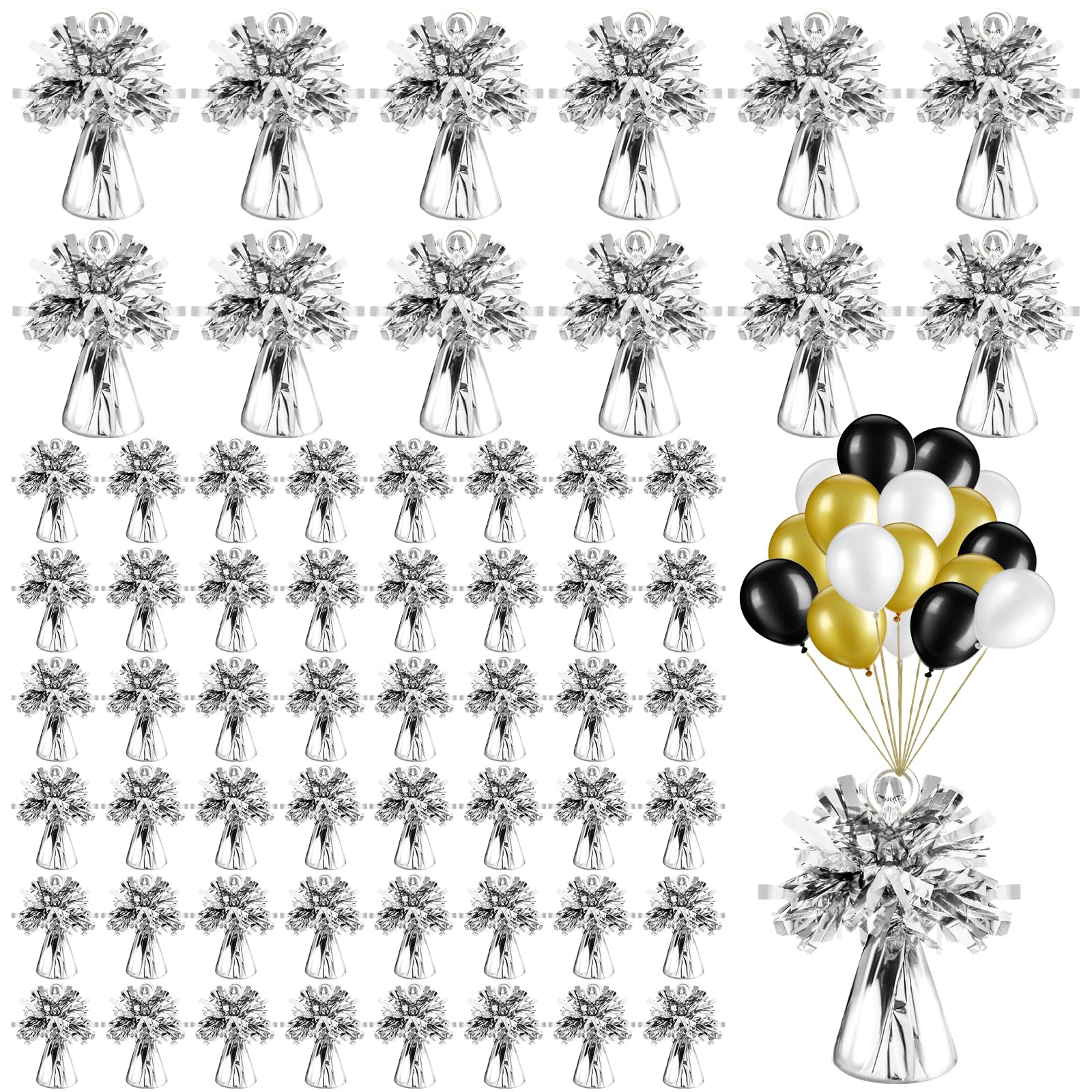 Shappy 60 Pcs Metallic Balloon Weights bulk Heavy Solid Anchor Balloon ...