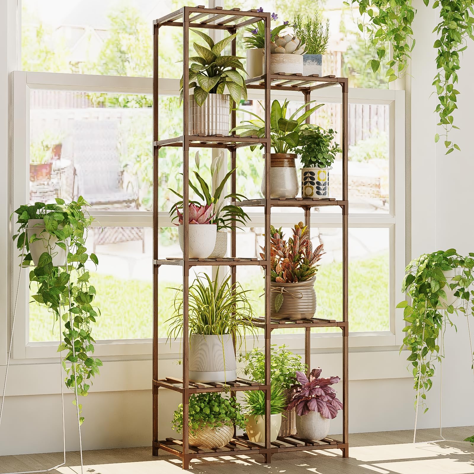 Amazon.com: Bonadecor Plant Stand for Indoor Plants - Multiple Tier ...
