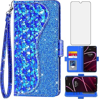 Amazon.com: Phone Case for T-Mobile Revvl V+ 5G Wallet Cover with ...