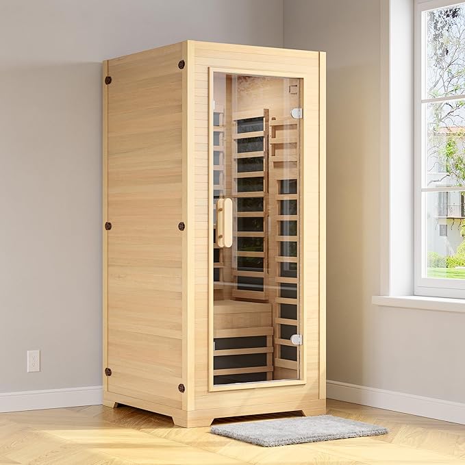 Amazon.com : SMARTSTANDARD Infrared Saunas, 1 Person Indoor Home Sauna ...