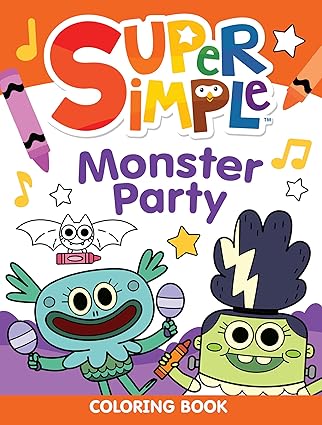 Super Simple Monster Party Coloring Book (Super Simple Kids Coloring ...