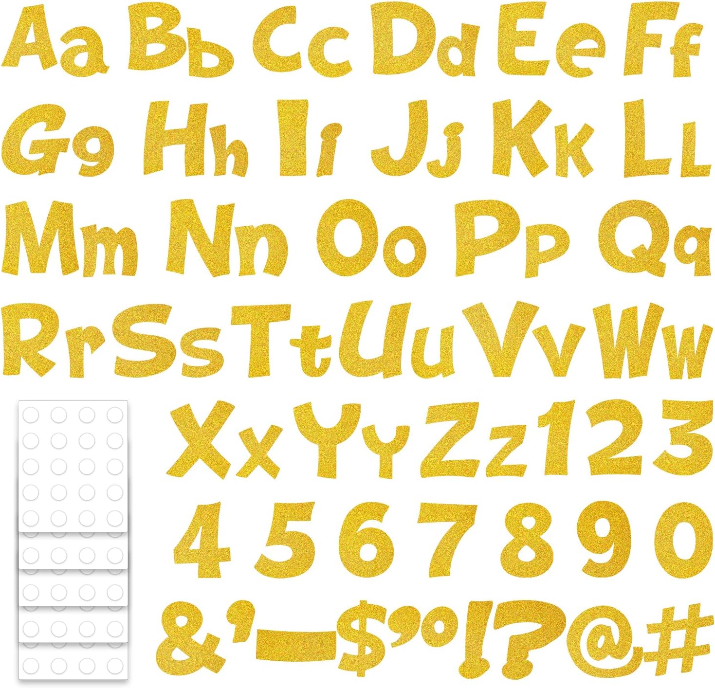 216pcs Glitter Alphabet Bulletin Board Letters, Poster Board Letters ...