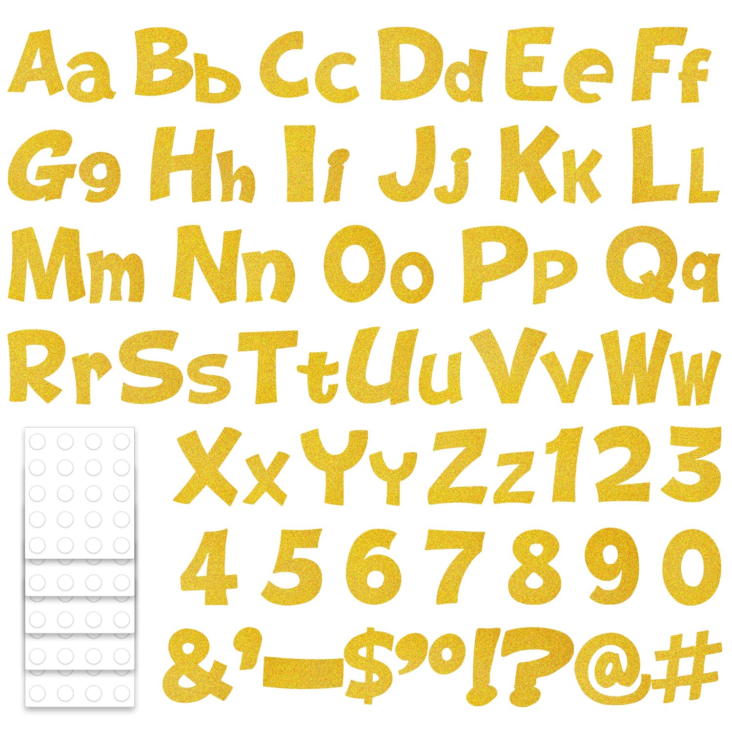 216pcs Glitter Alphabet Bulletin Board Letters, Poster Board Letters ...