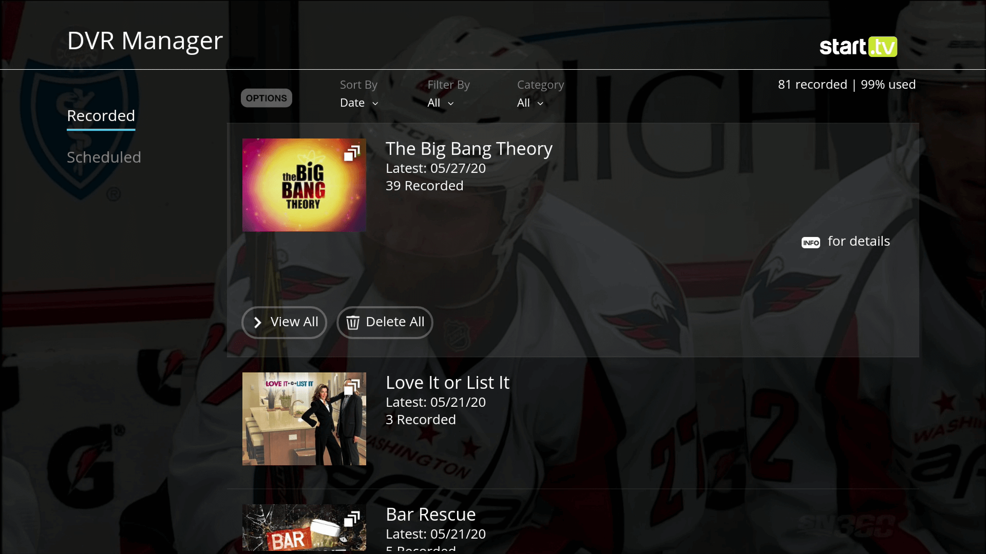 Start TV - App on Amazon Appstore