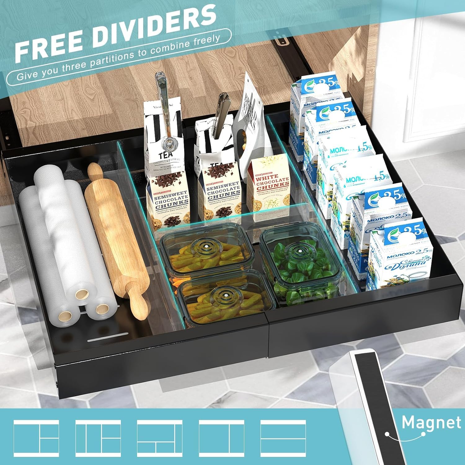 Pantry Drawer Slides Custom Pantry Pull Out Shelves & Drawers