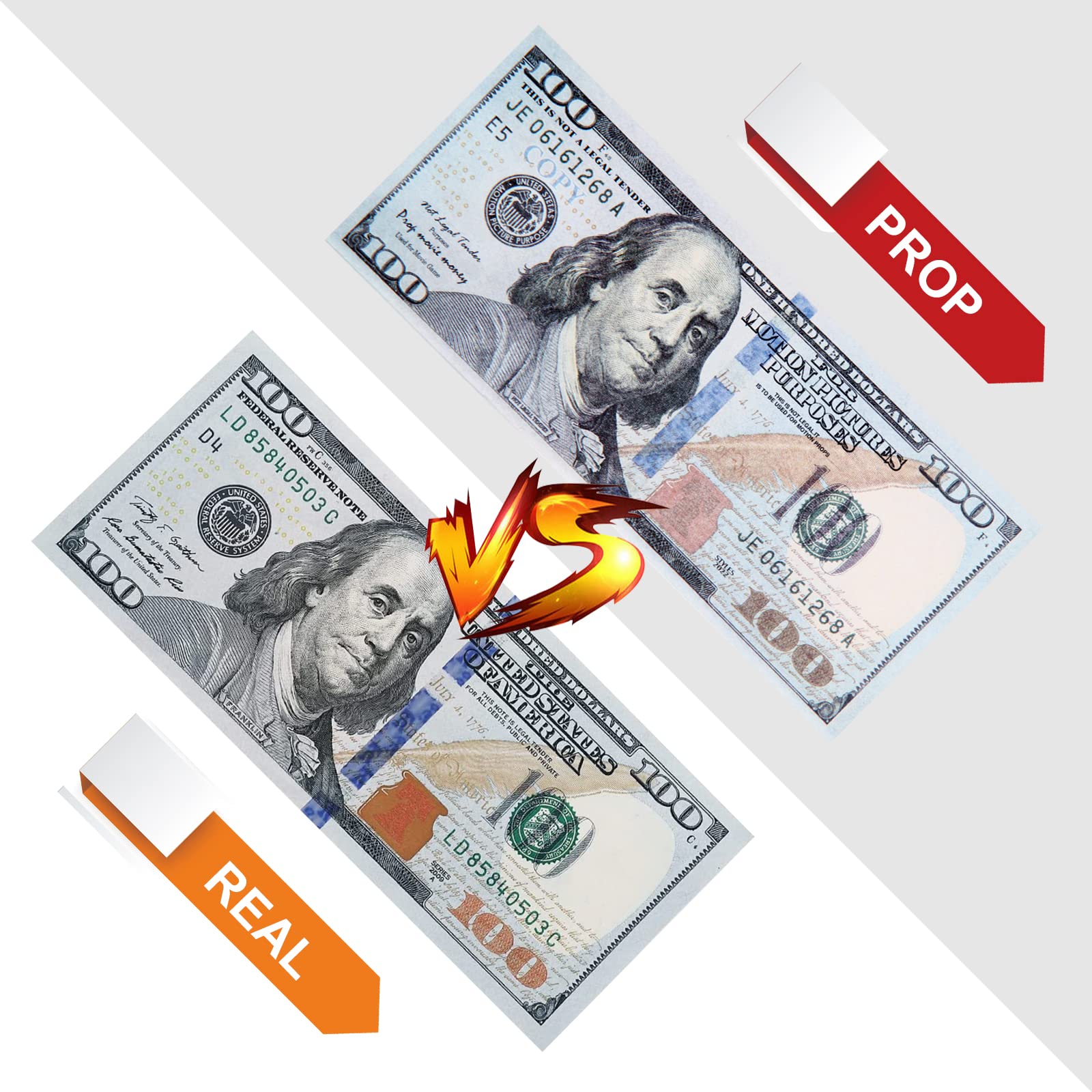 WZLEMOM Movie Prop Money 300Pcs, Fake Money Dollar $100 Bills Full ...