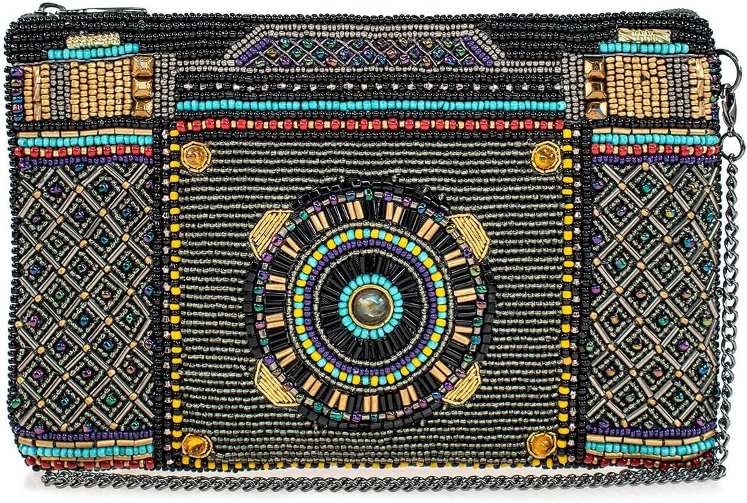 Mary Frances Shutterbug Beaded Camera Crossbody Phone Bag, Multicolor: Handbags: Amazon.com