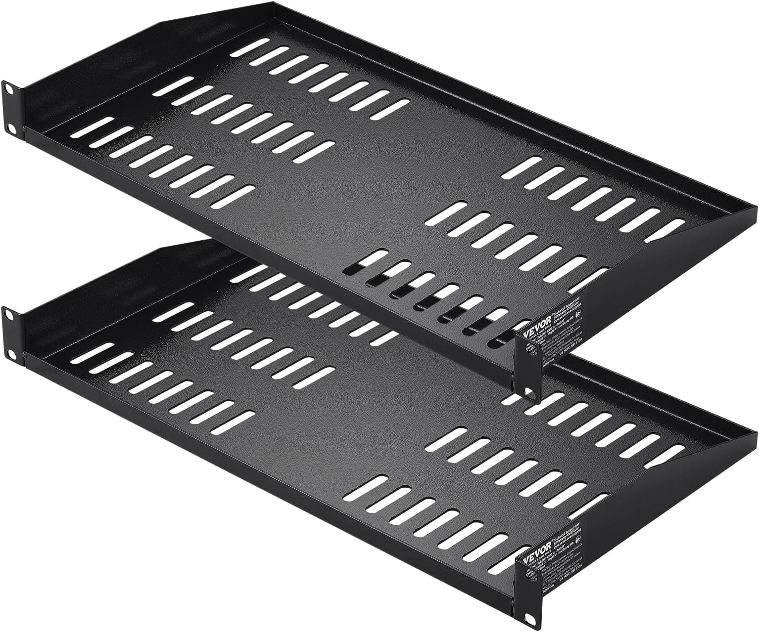 Amazon.com: VEVOR 2PCS 1U Server Rack Shelf, Universal Vented Rack ...