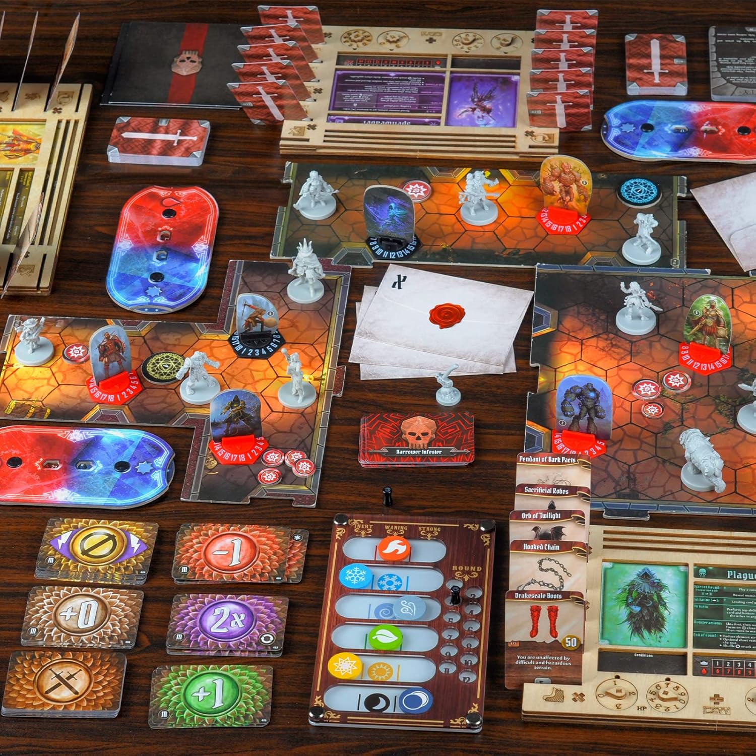 Acrylic Element Infusion Tracker Board for GloomHaven