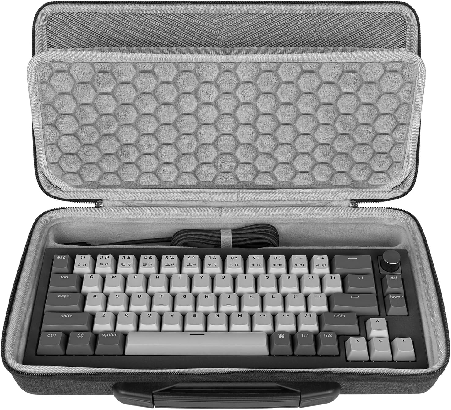 Amazon.com: CASEMATIX 60% Keyboard Case for 61 Key Mechanical Keyboards ...