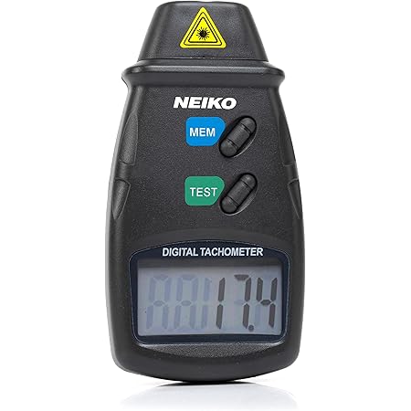 NEIKO 20713A Digital Tachometer, Noncontact Laser Photo Sensor with 2.5 ...