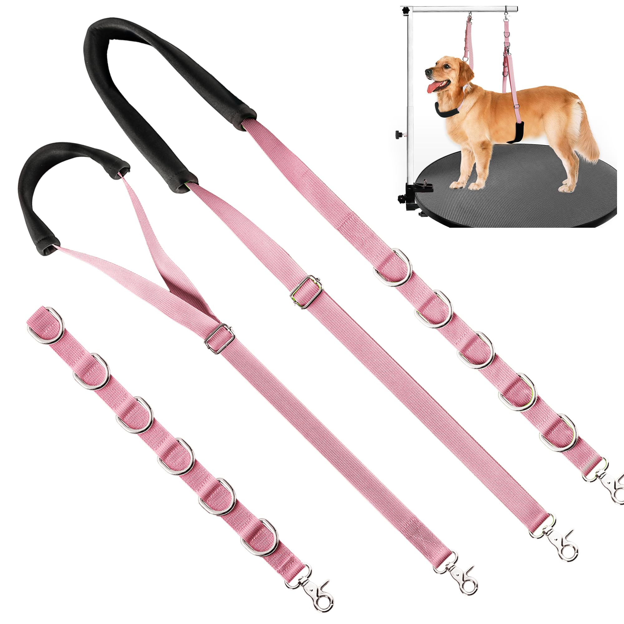 Amazon.com : Dog Grooming Belly Strap - Dog Grooming Loops for Table ...