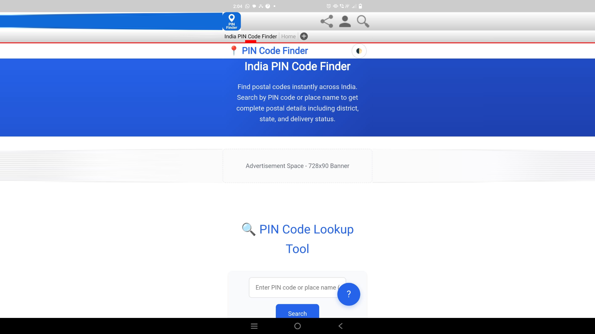 India PIN Code Finder - App on Amazon Appstore