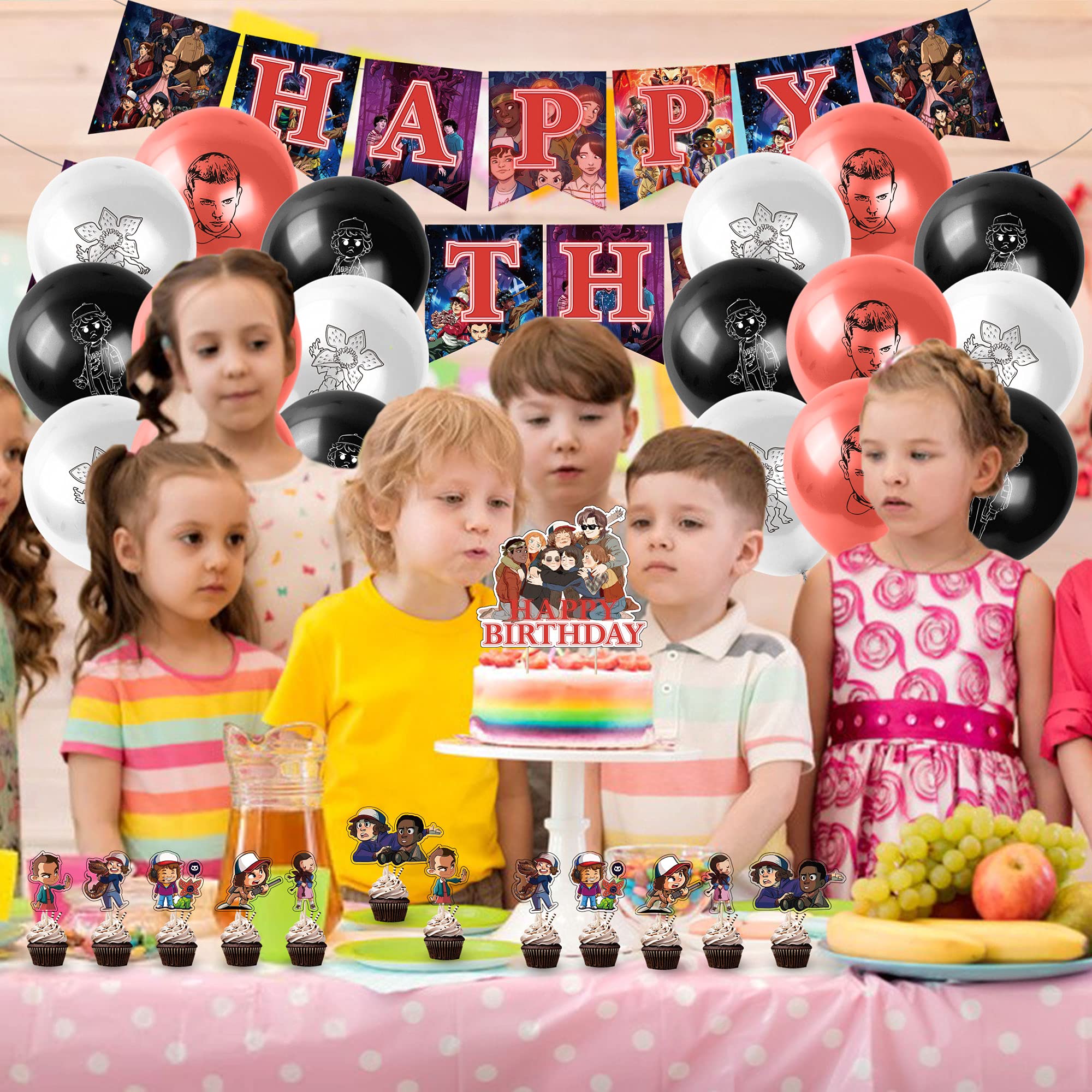 Birthday Party Decorations for Stranger Things,Bundle of 39 Stranger ...