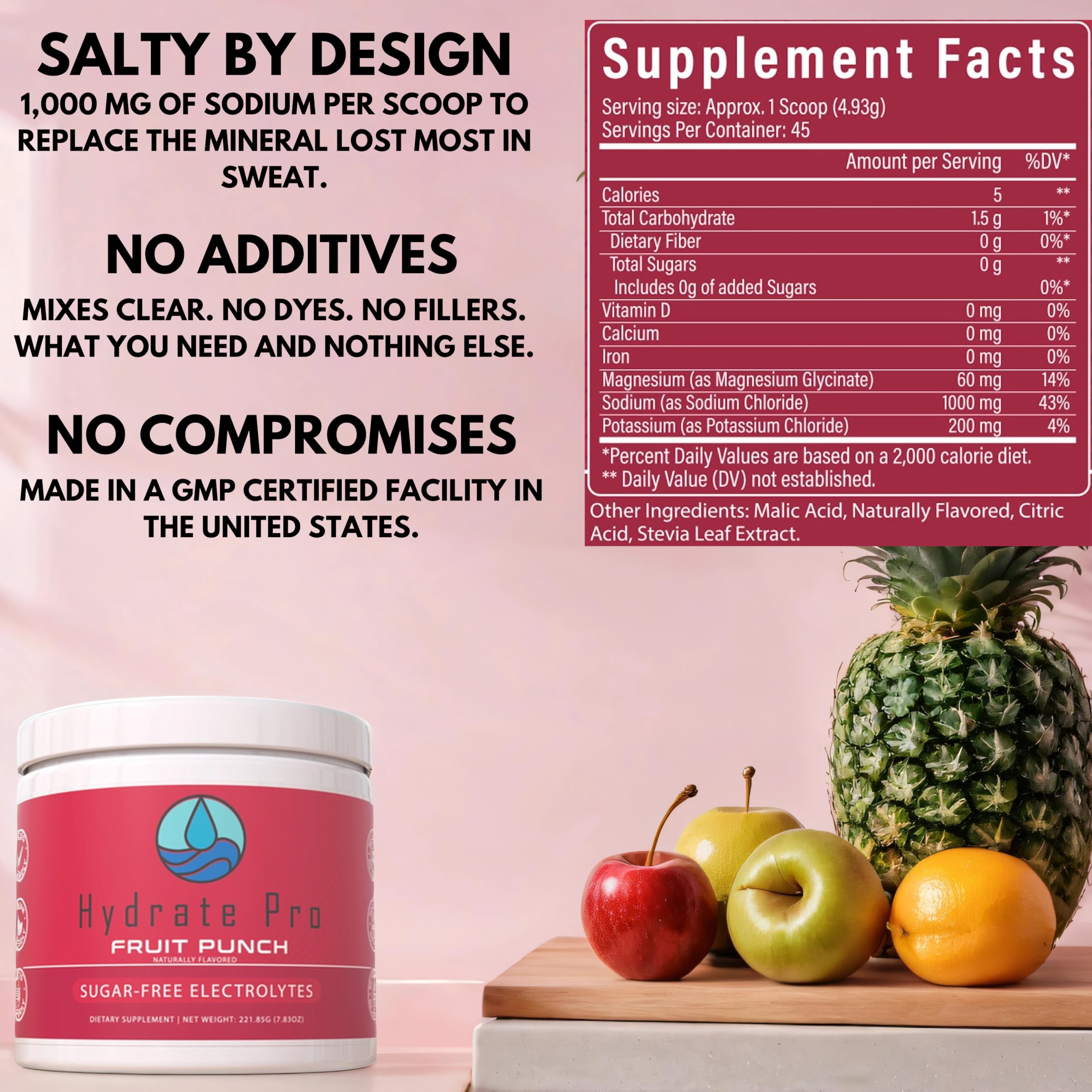 Snapklik.com : Hydrate Pro Sugar-Free Electrolyte Hydration Powder For ...