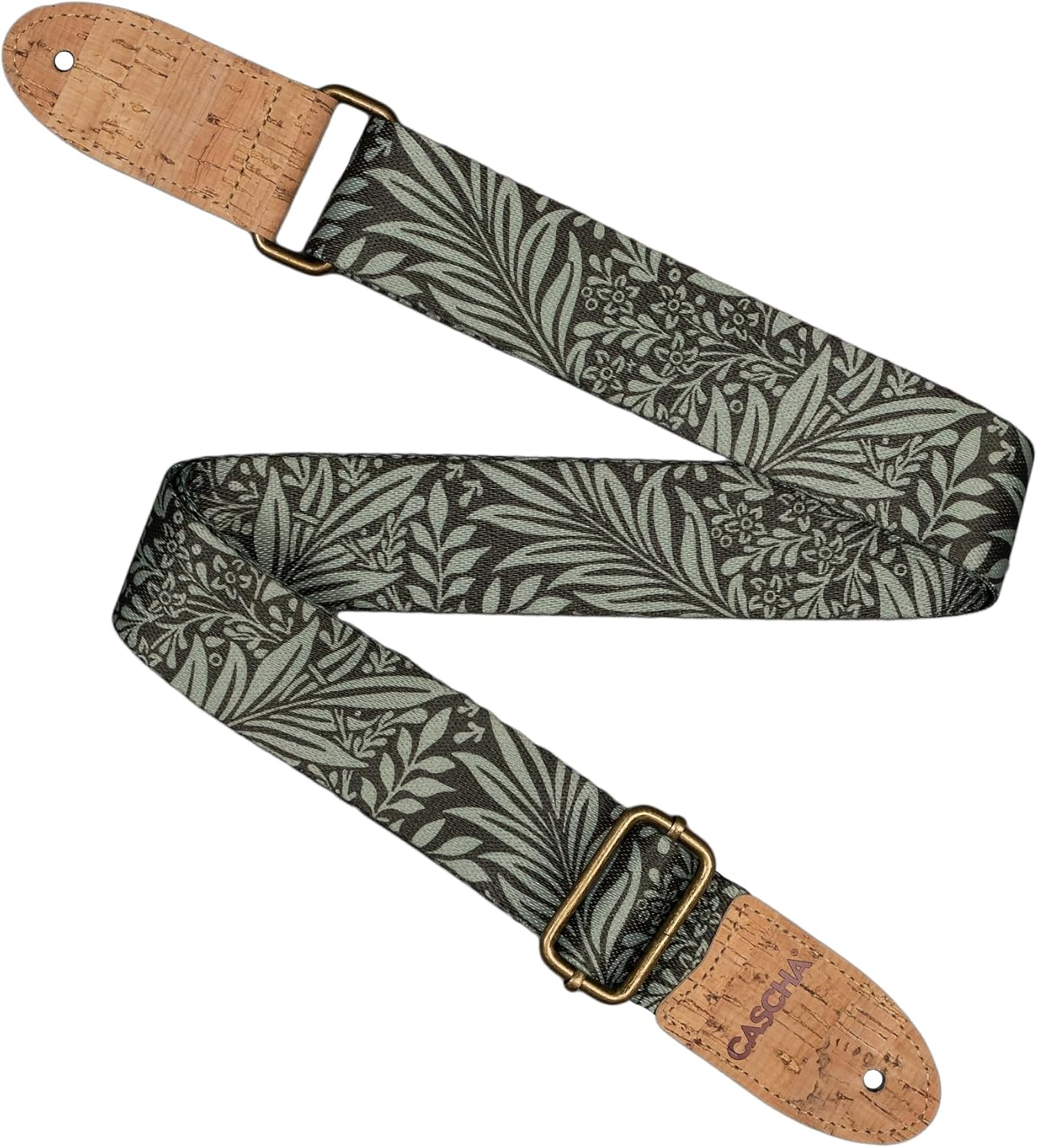CASCHA Ukulele Strap Vegan Cork-Olive Jungle Abdominal Support ...