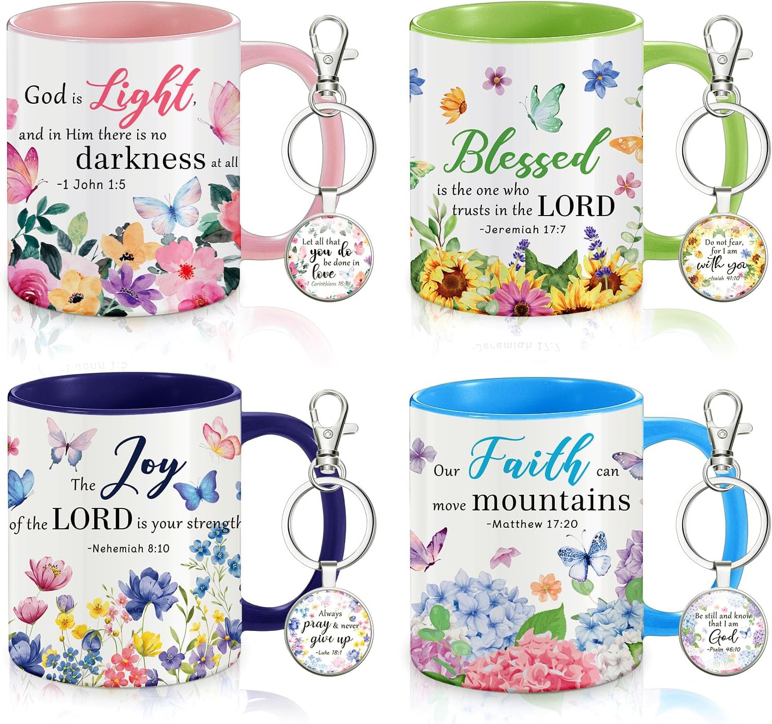 Amazon.com: Christian Art Gifts Ceramic Coffee or Tea Mug Set for Women ...