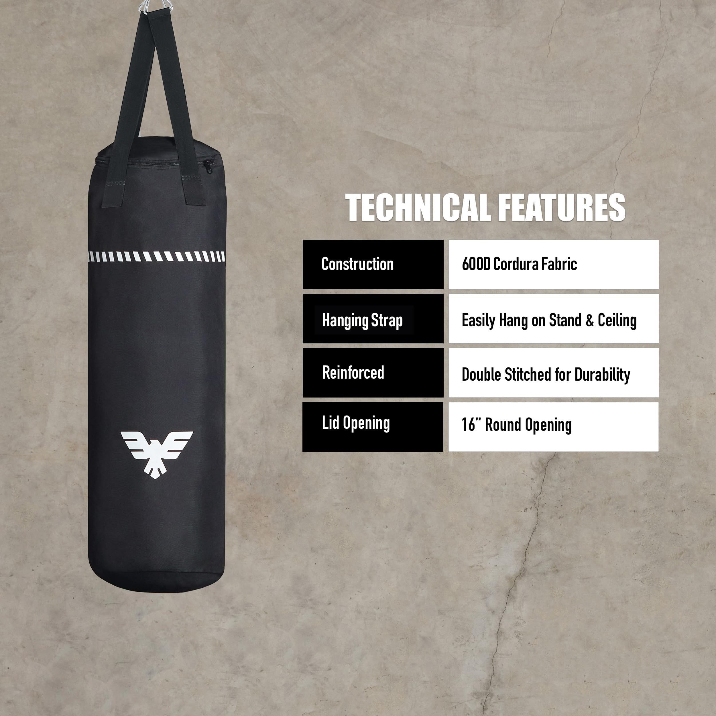 Snapklik.com : Elite Sports Boxing Bag 4 FT Heavy Duty Canvas Punching Bag