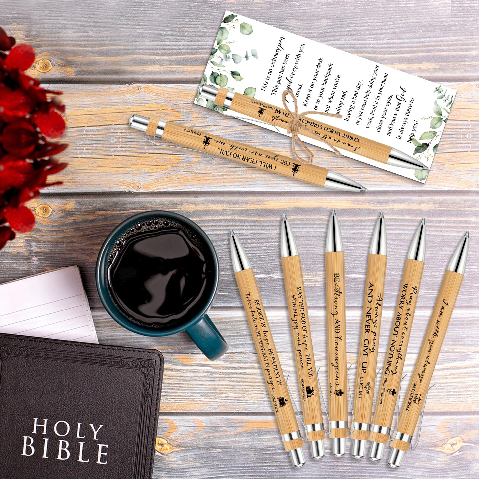 100 Sets Christian Bible Verse Pens Gifts Bulk Including Religious ...