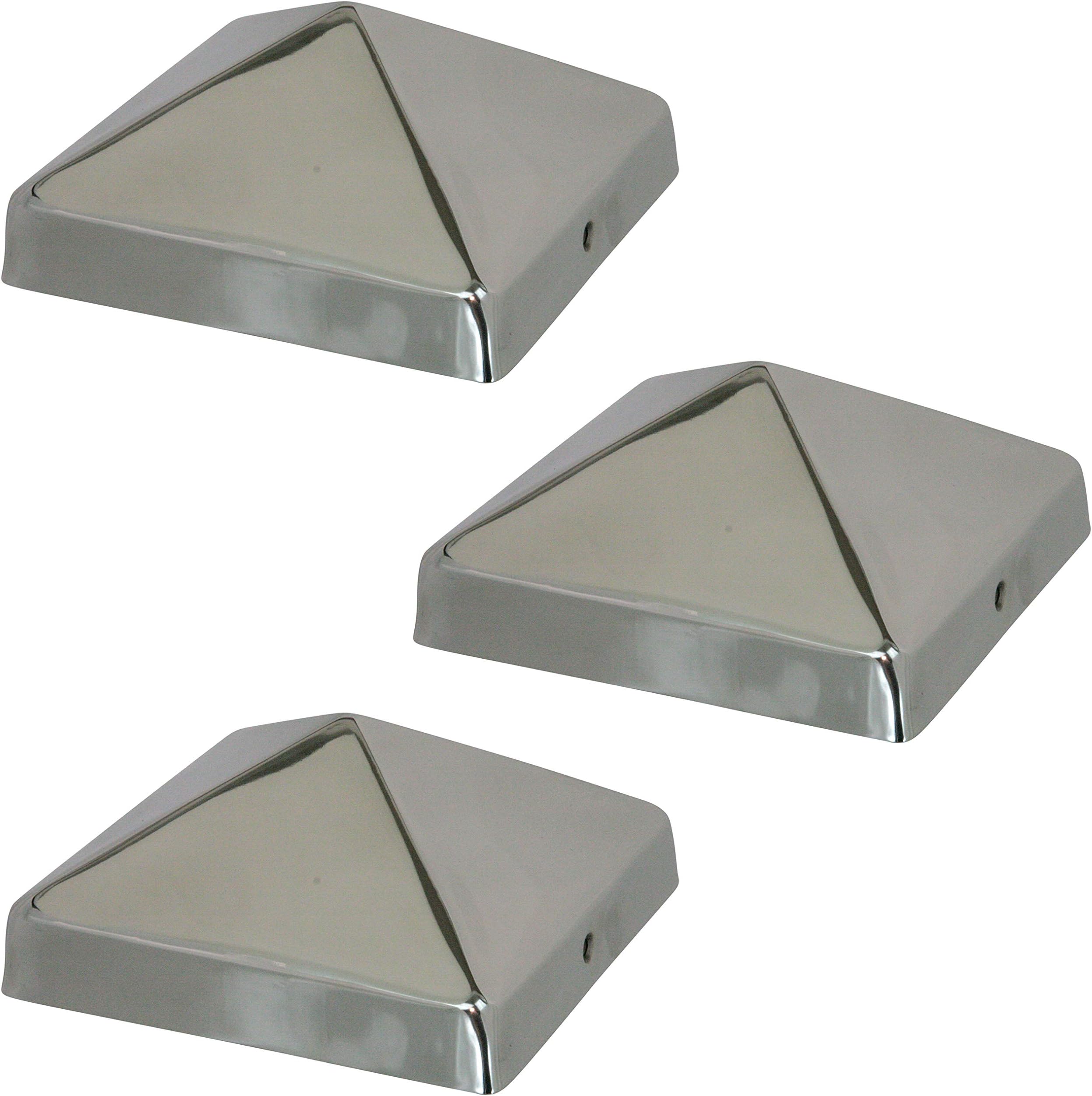 Nuvo Iron PCP25SS Eazy Flat Pyramid Post Cap-Stainless Steel, X 5-1/2 ...