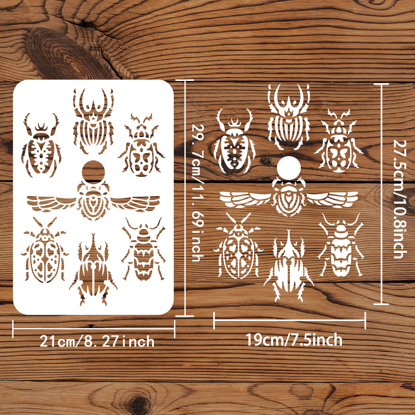 Tribal Scarab Stencil Beetle Logo Symbol. Stencil Design. Animal