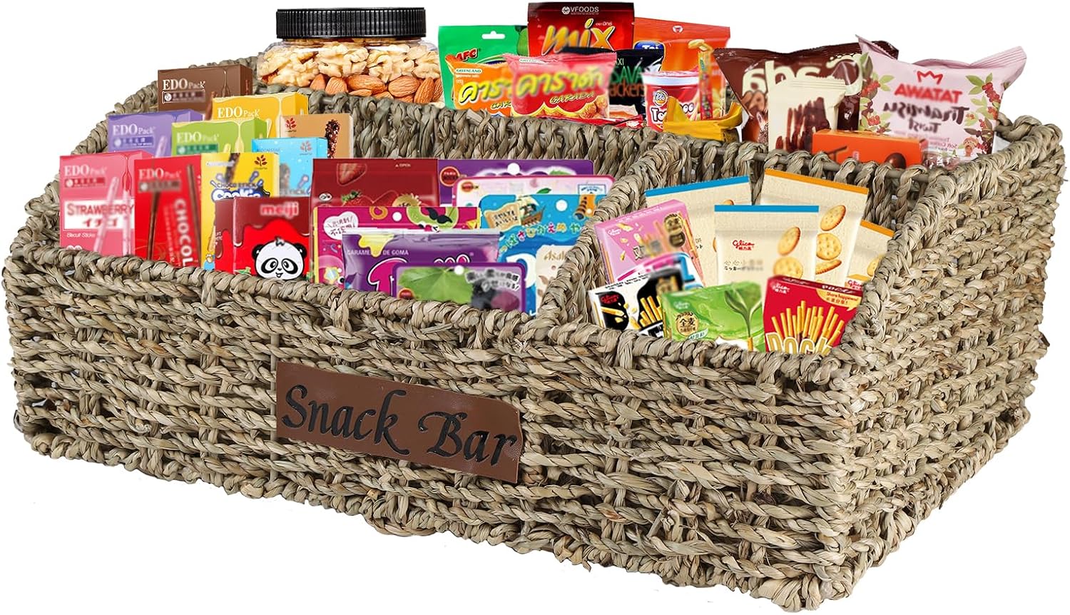 Gzsekken Snack Storage,4 Compartment Snack Containers, Food Cupboard ...