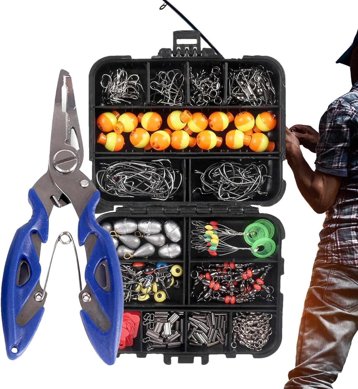 Amazon.com: Bass Fishing Tackle Set, Fishing Tackle Set, 263 Pieces ...