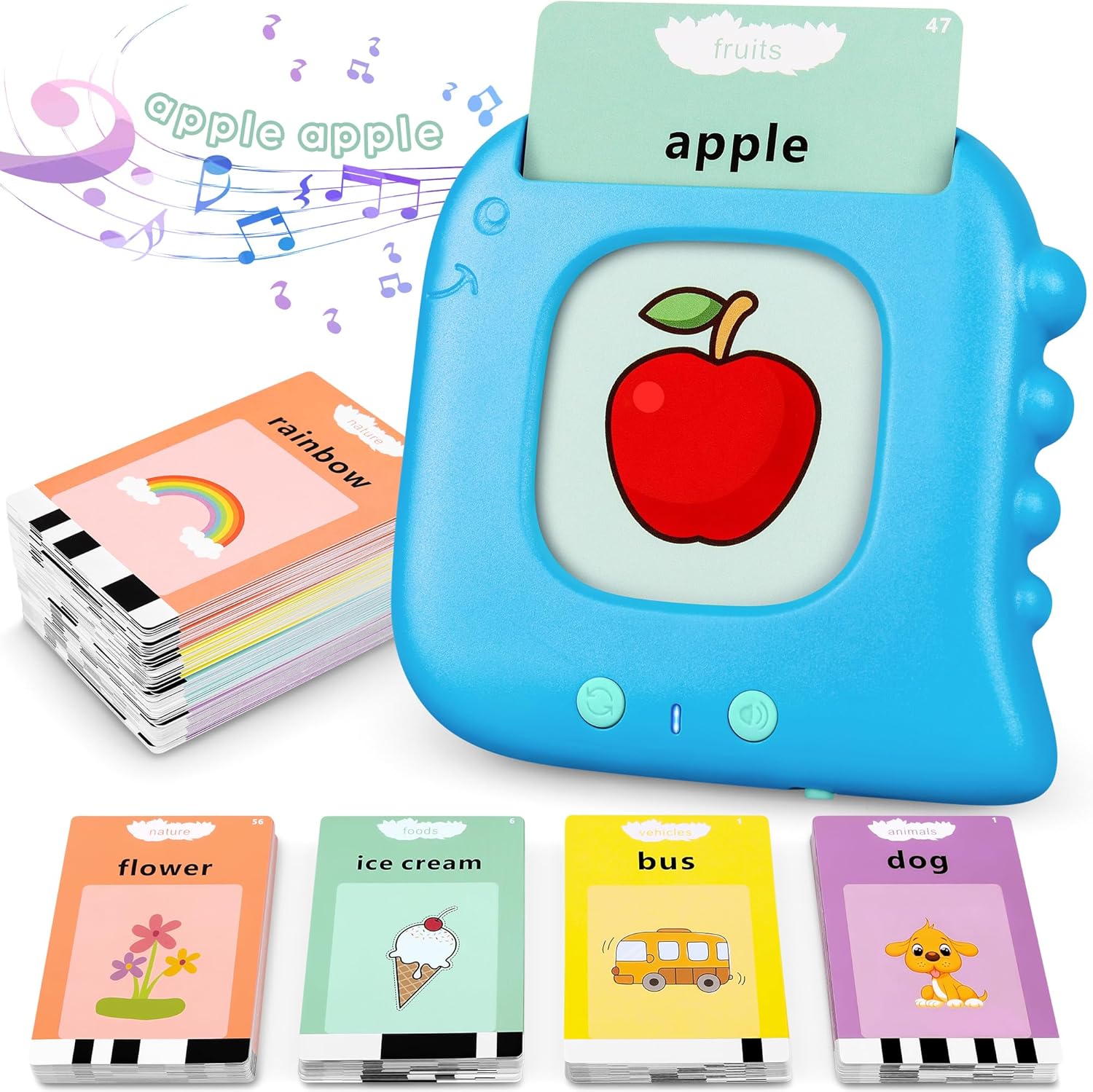 Amazon.com: Kids Toddler Talking Flash Cards with 224 Sight Words ...