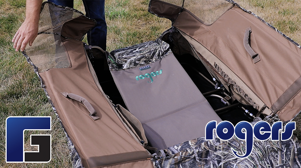 Watch Rogers Goosebuster Elite XXL Layout Blind Setup Video on Amazon Live