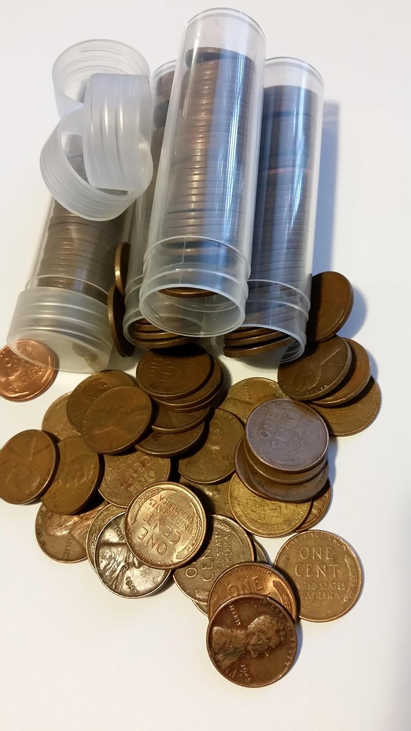 Amazon.com: Abraham Lincoln Wheat Penny Rolls 4 Pack of 200 Total ...