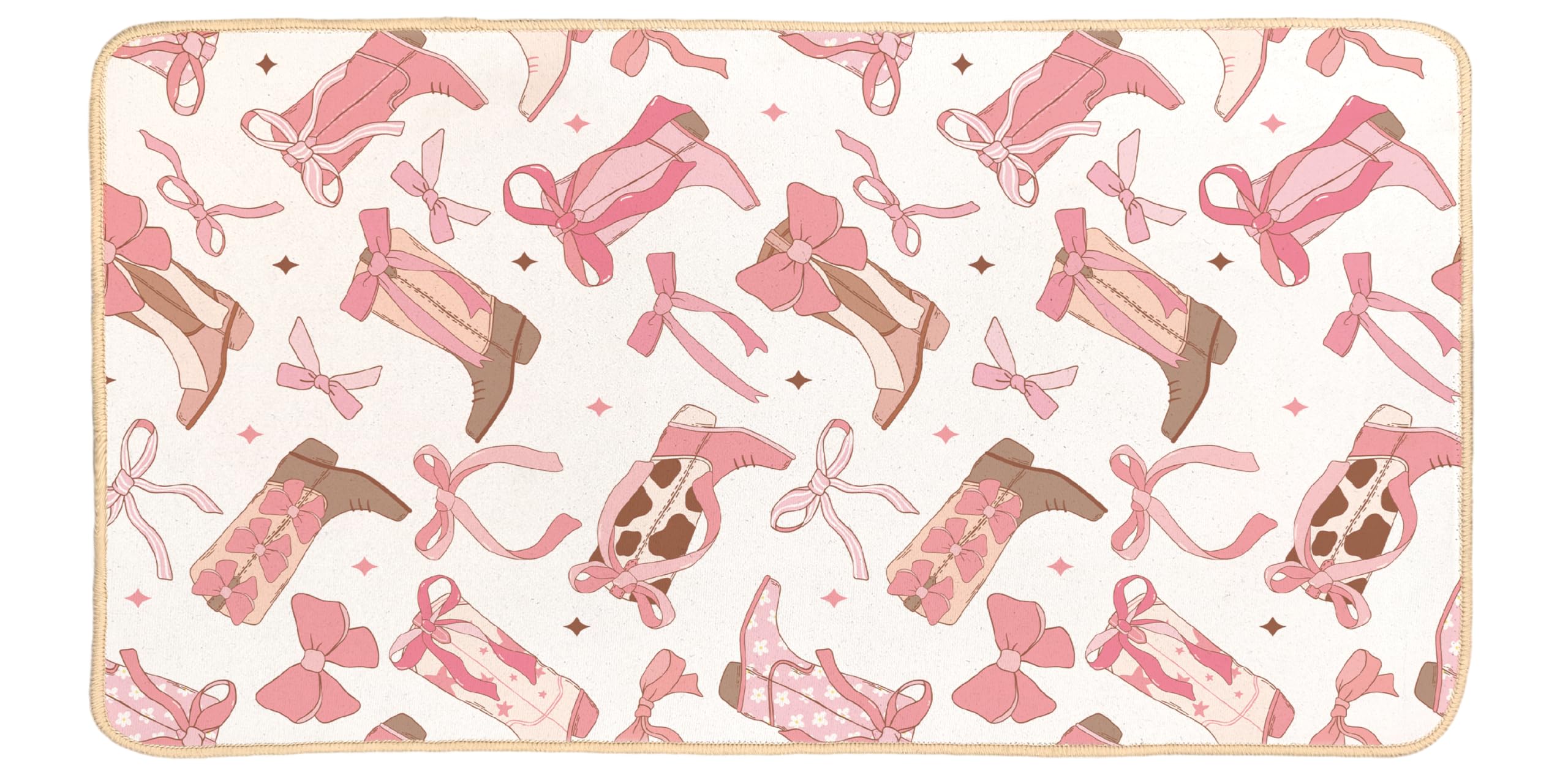 Amazon.com: ETYZE Welcome-Mat-Pink-Preppy Bedroom Bathroom Kitchen Mats ...