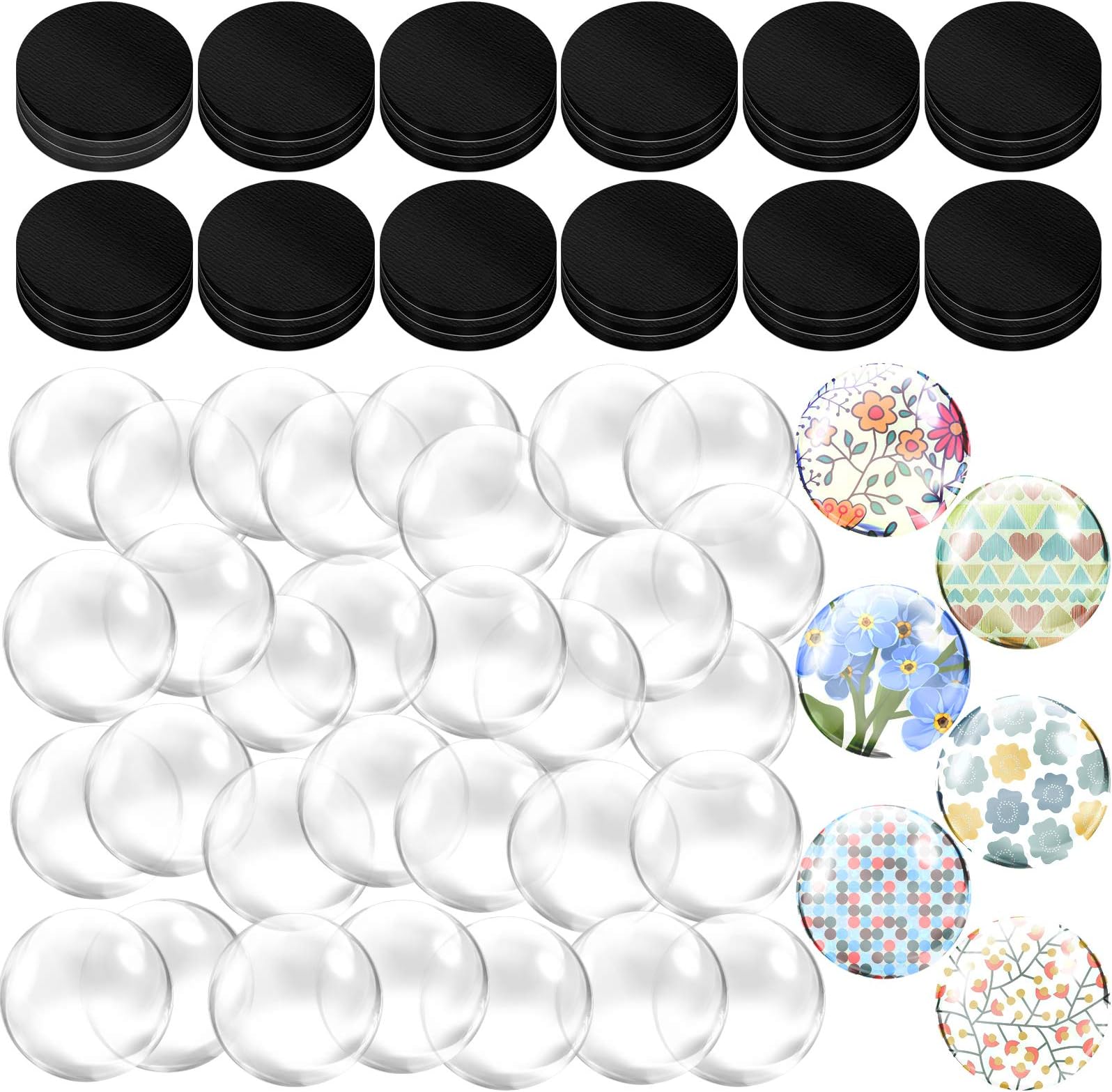 Amazon.com: 97pcs DIY Fridge Magnets Craft Set Include 1-Inch Paper ...