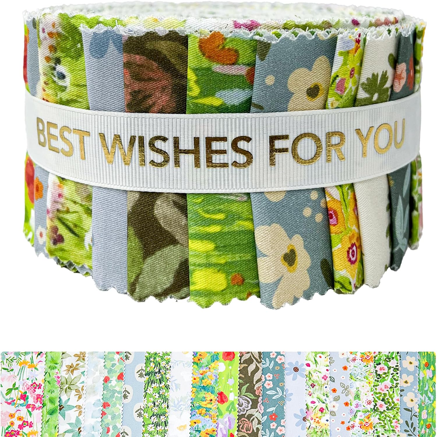 Amazon.com: GalaFete Jelly Roll Fabric Strips for Quilting and Sewing ...