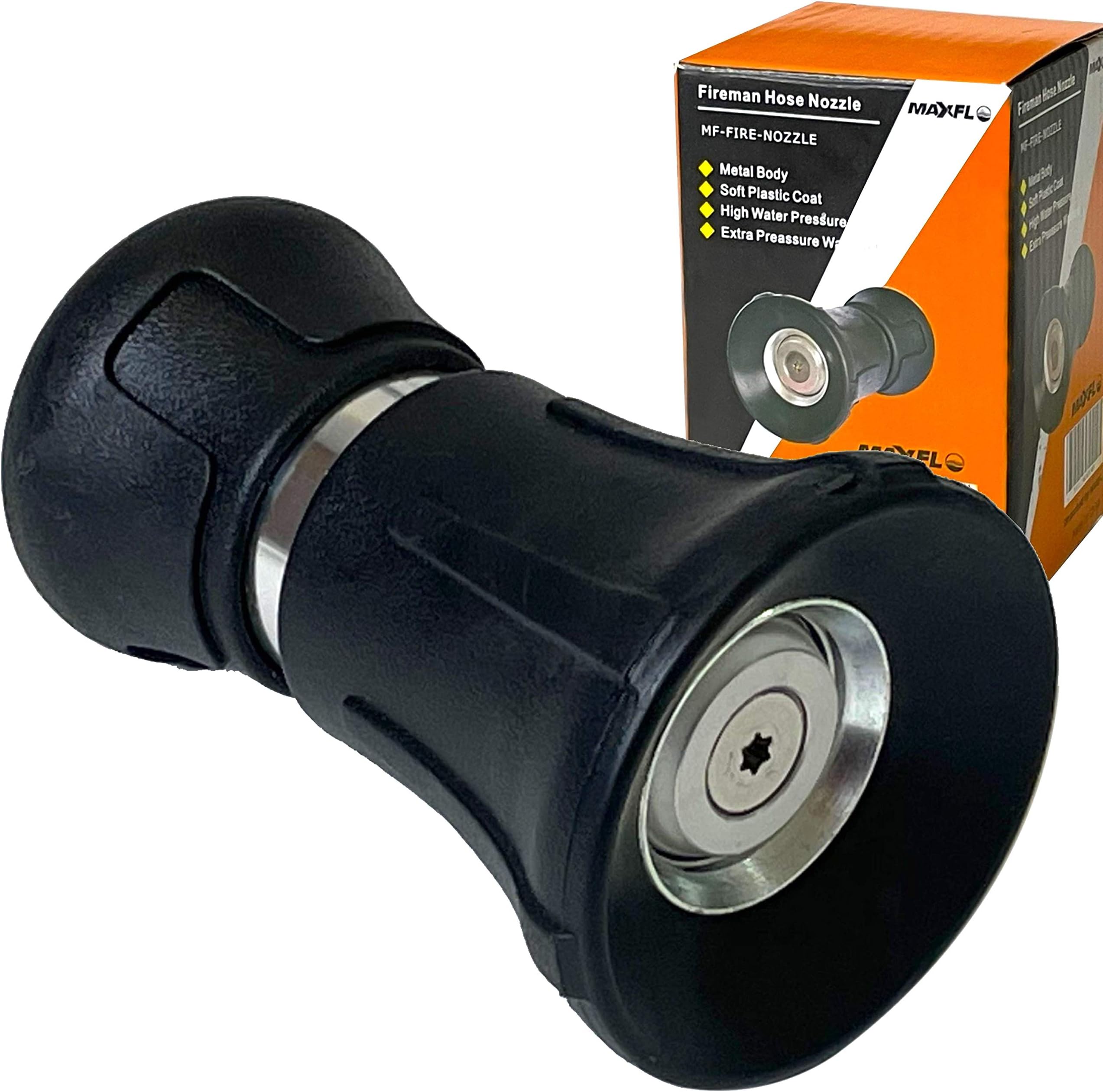 Amazon.com: Fireman Style Hose Nozzle 2 Pack Combo | Heavy Duty Hose ...