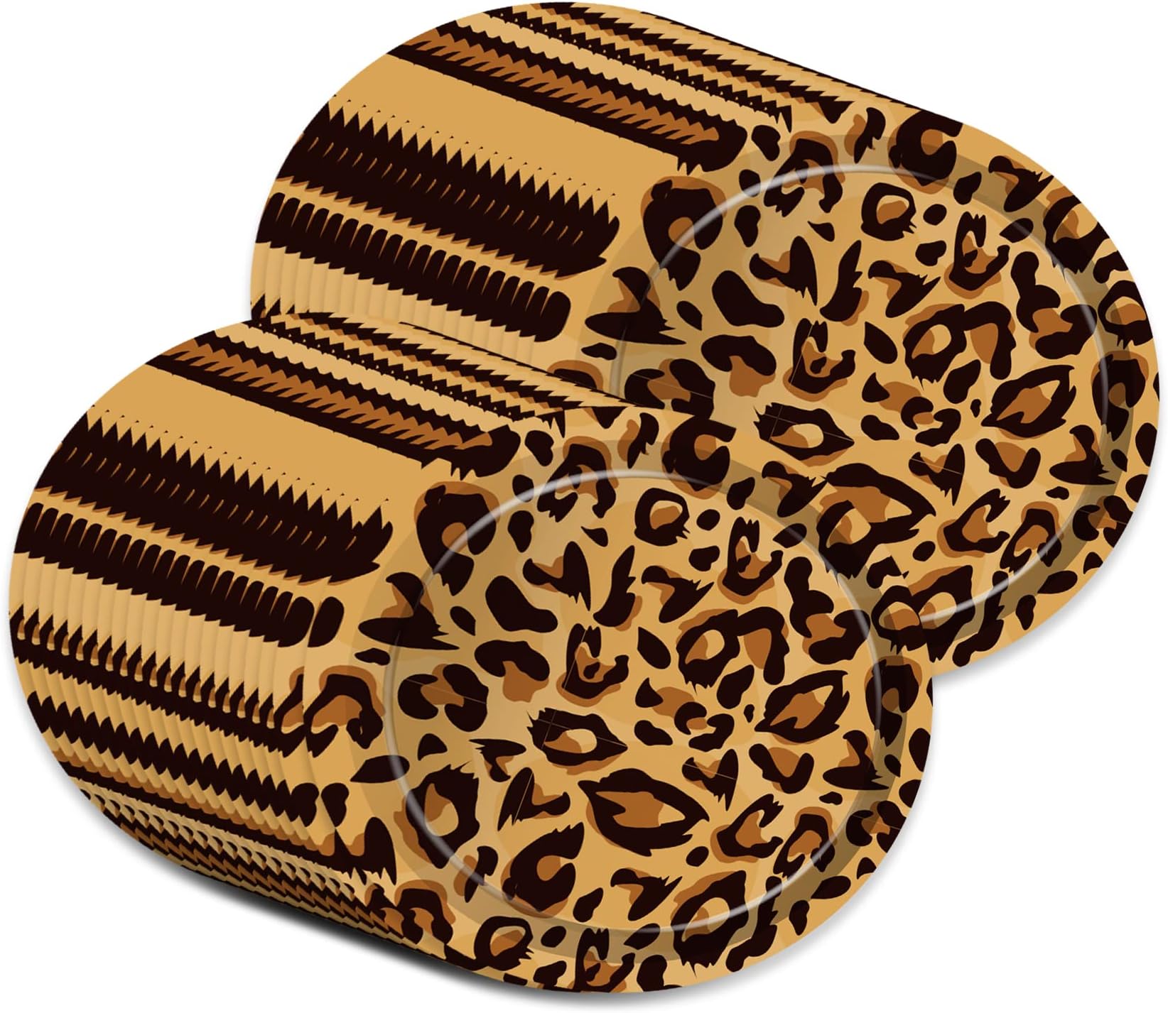 Amazon.com: Safari Leopard Animal Print Dessert Paper Plates - Jungle ...