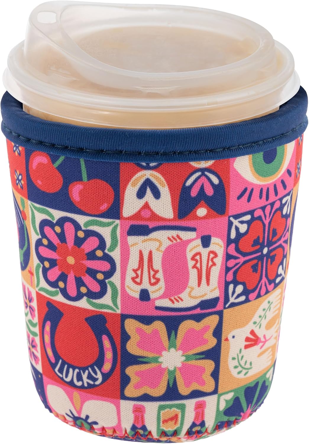 Amazon.com: Karma, Reusable Iced Coffee Insulator, Iced Coffee & Cold ...
