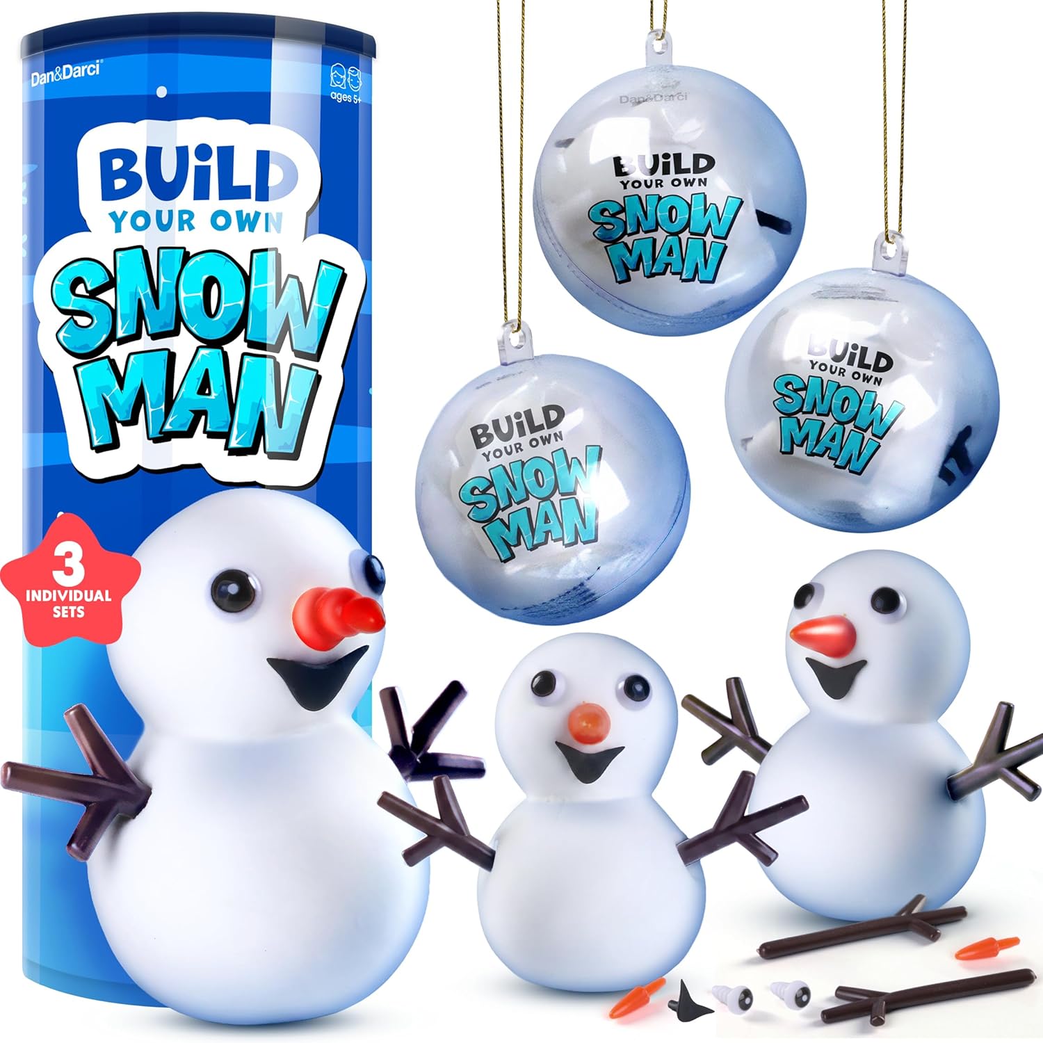 Amazon.com: Dan&Darci Snowman Making Kit for Kids - Build a Snow Man ...