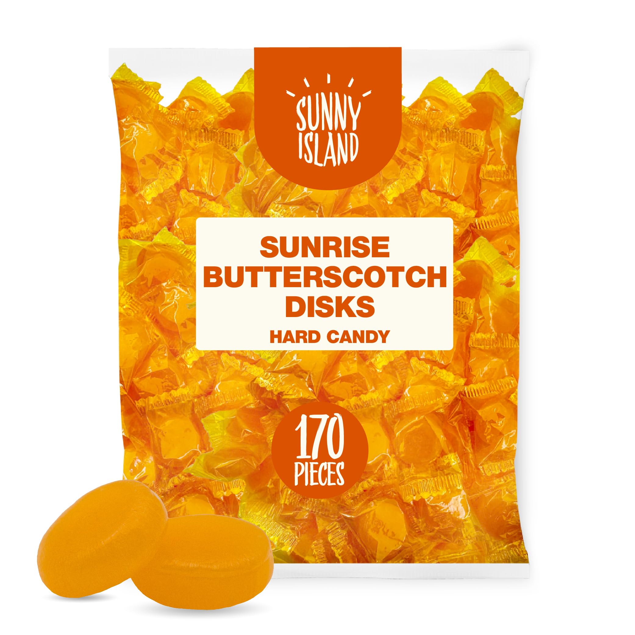 Amazon.com : Butterscotch Disks Hard Candy | 2-Pound Bag | Christmas ...
